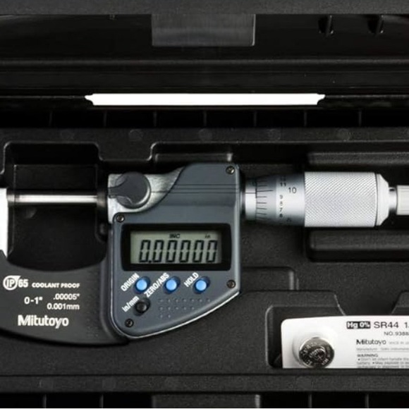 Mitutoyo Micrometer Mitutoyo Digital Micrometer 0-1 Inch Range - IP65 ...
